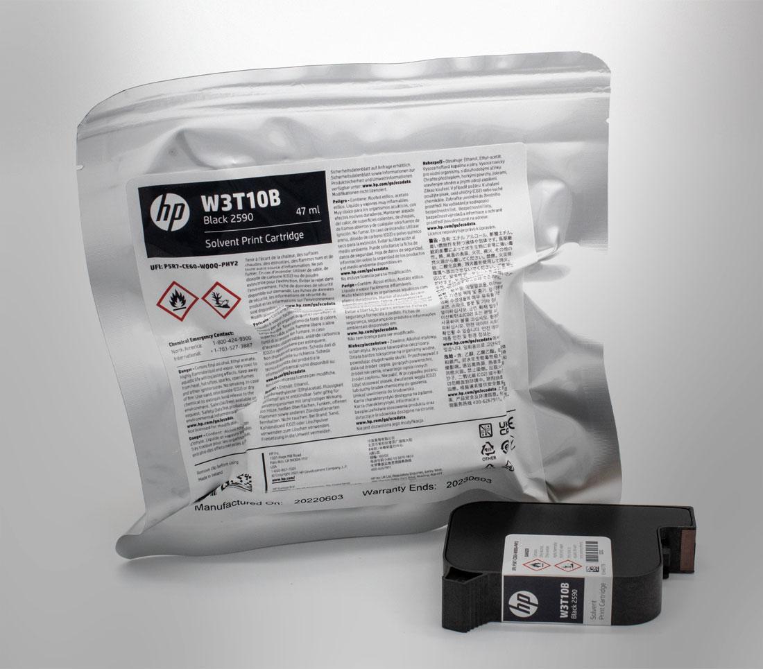 HP 2590 Solvent Black Ink Cartridge | Think Ink